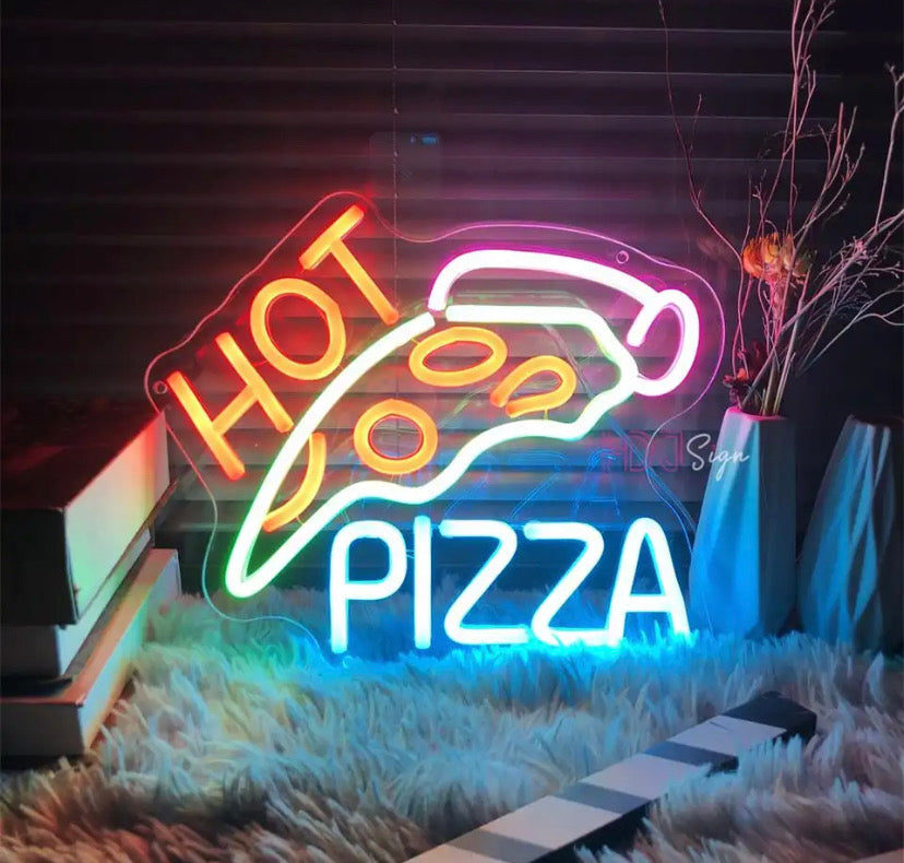 Hot Pizza neon sign – Ulterior Neon Signs